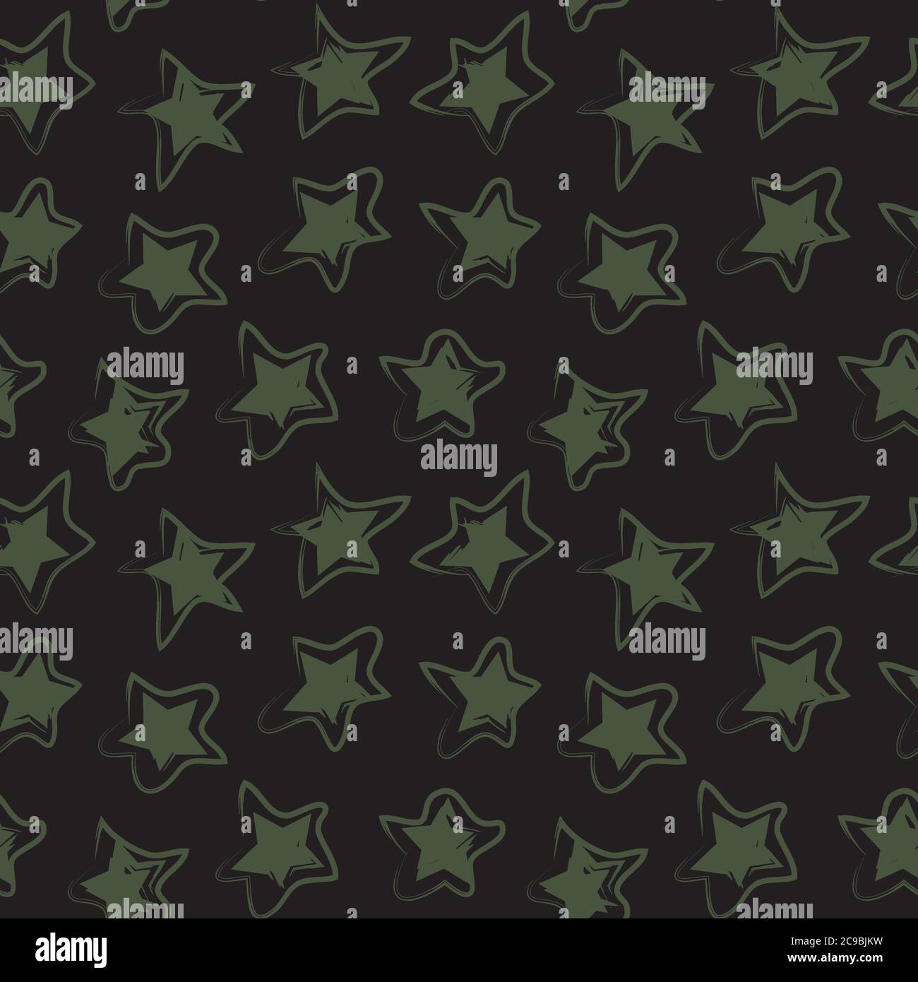 Stars brush stroke seamless pattern background for fashion textiles ...