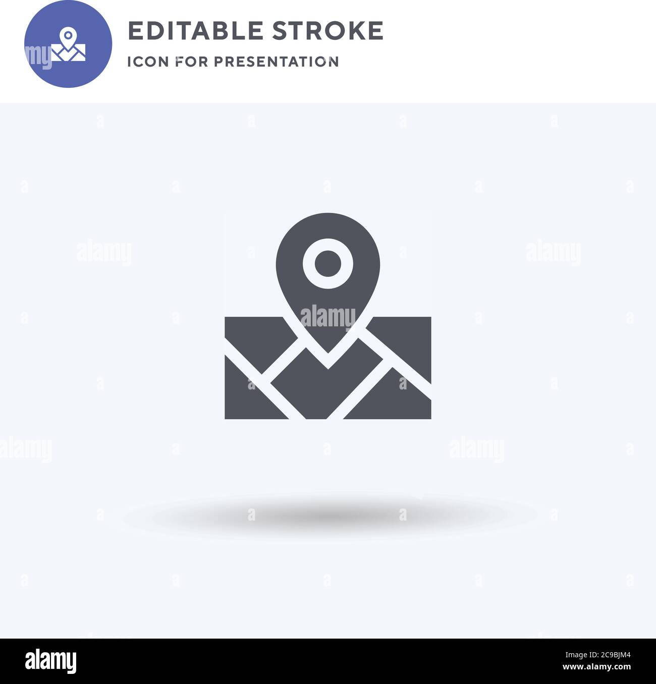 Placeholder icon vector, filled flat sign, solid pictogram isolated on ...