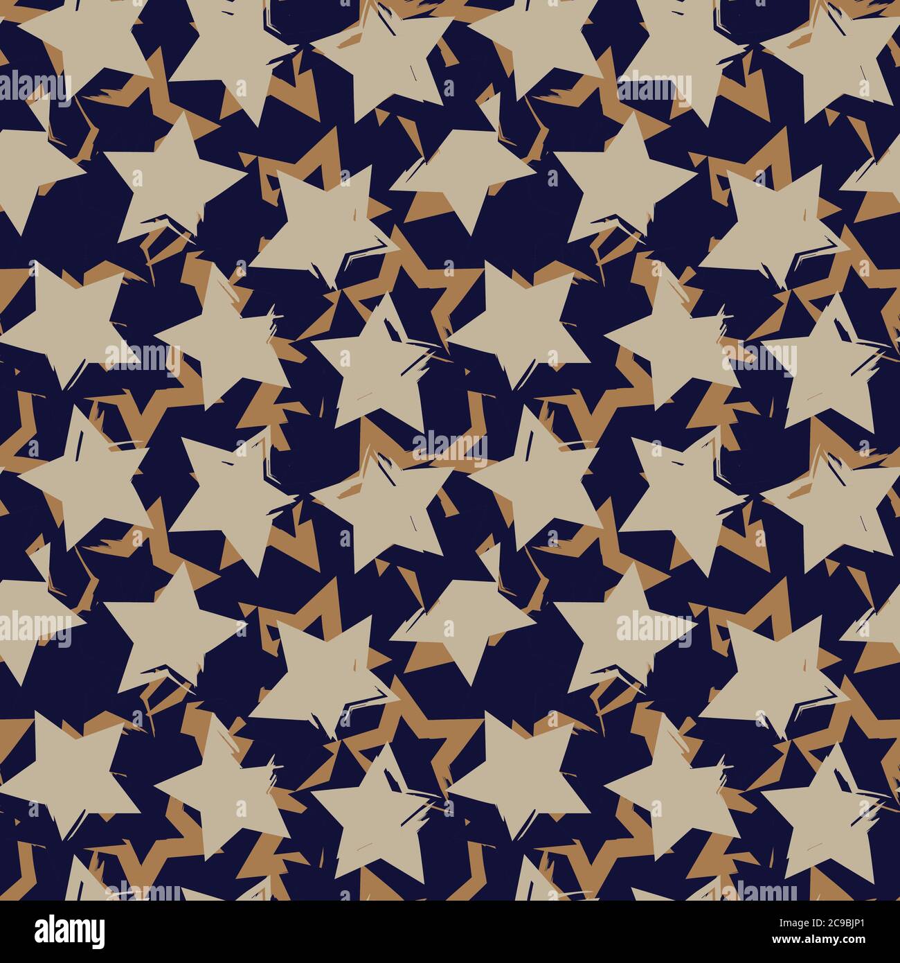 Stars brush stroke seamless pattern background for fashion textiles ...