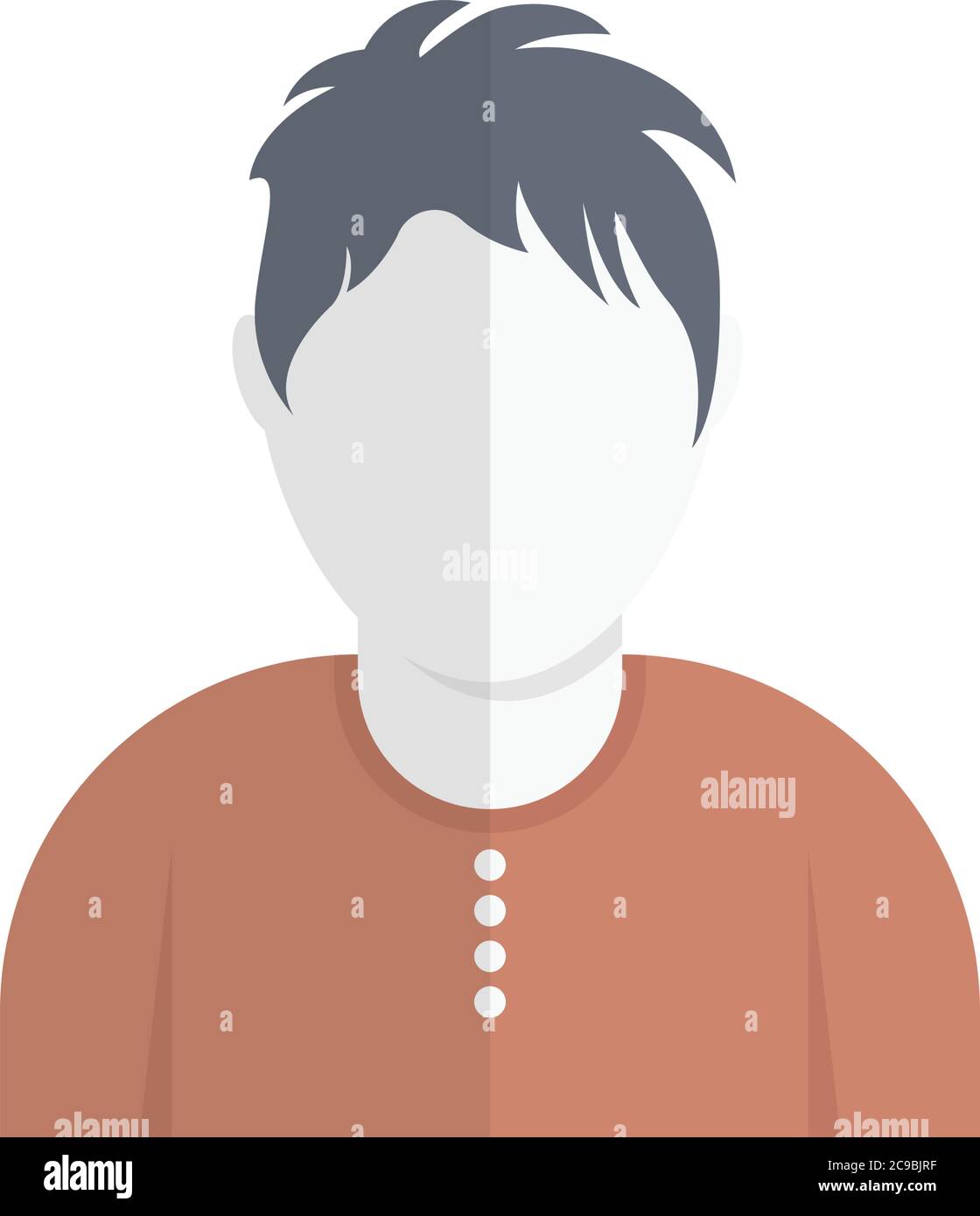 Very short hair male Stock Vector Images - Alamy