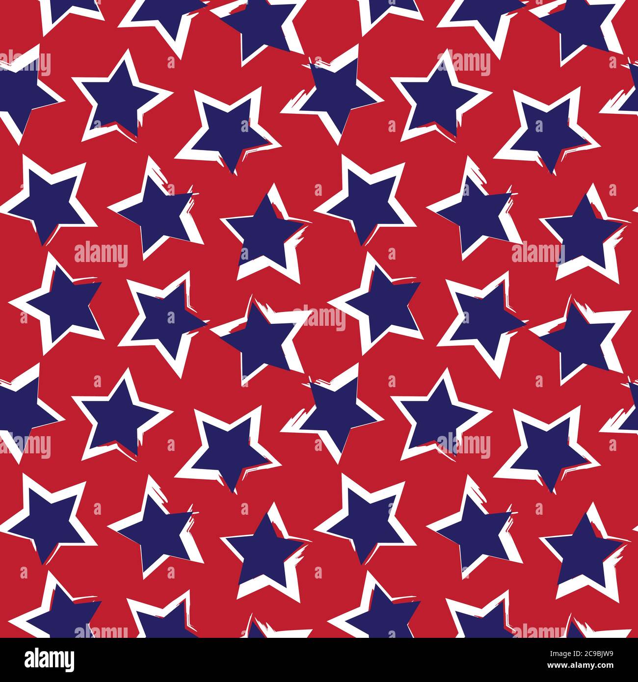 Stars brush stroke seamless pattern background for fashion textiles ...