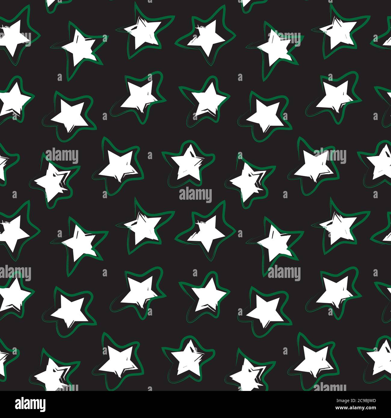 Stars brush stroke seamless pattern background for fashion textiles ...