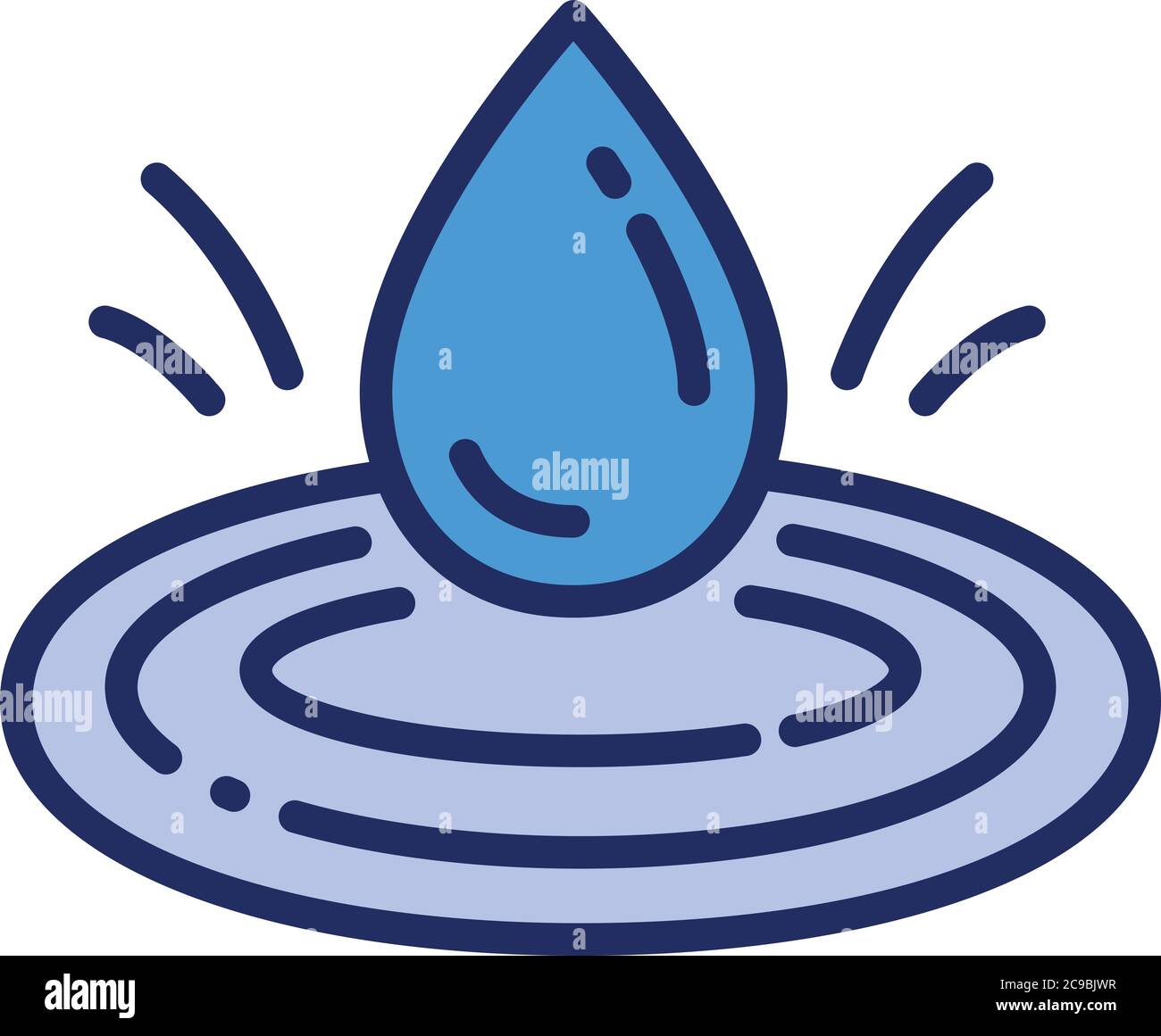 Water filter drop icon. Outline water filter drop vector icon for web ...