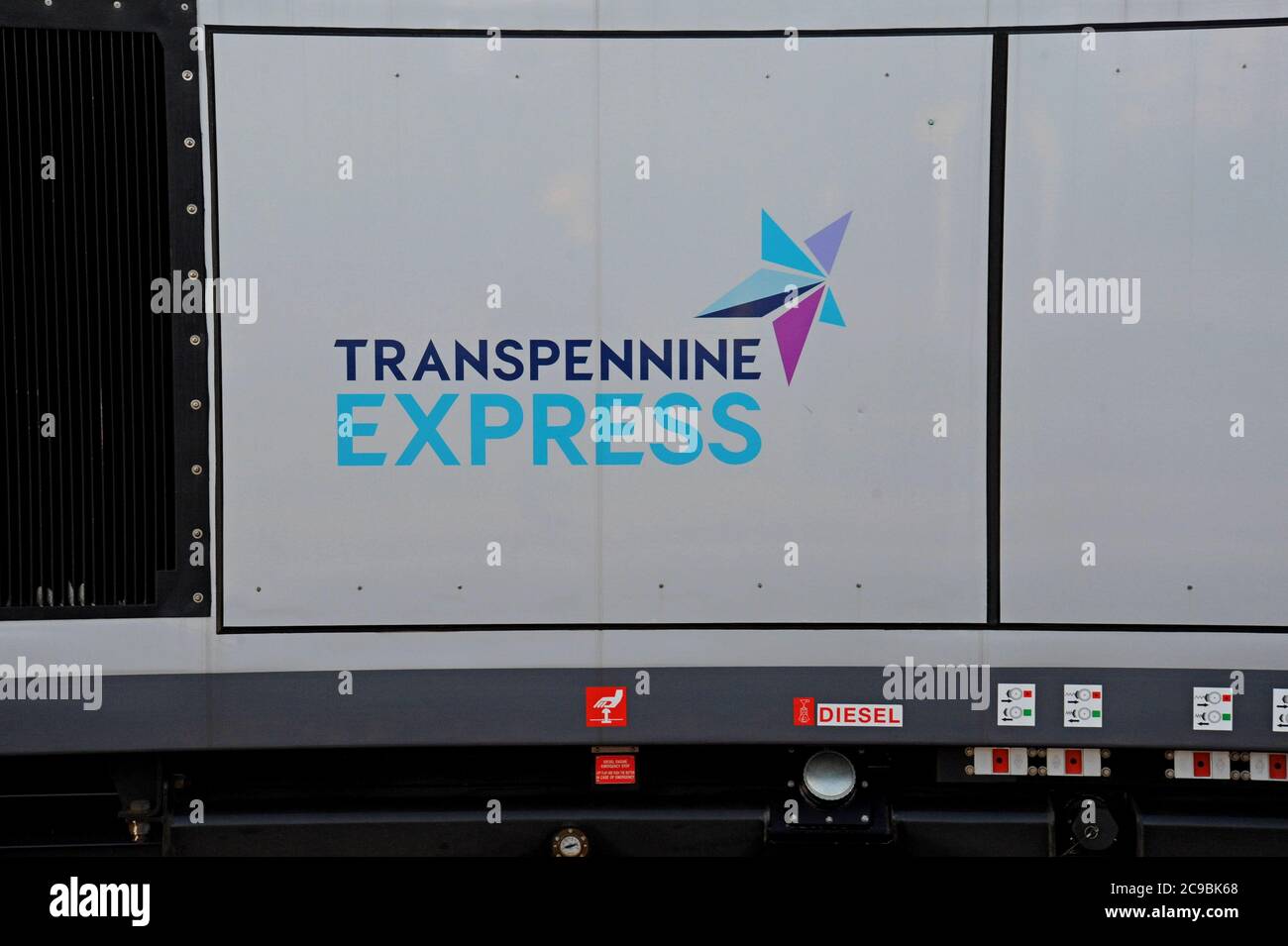 Trans Pennie Express logo on a Stadler class 68 Diesel Electric ...