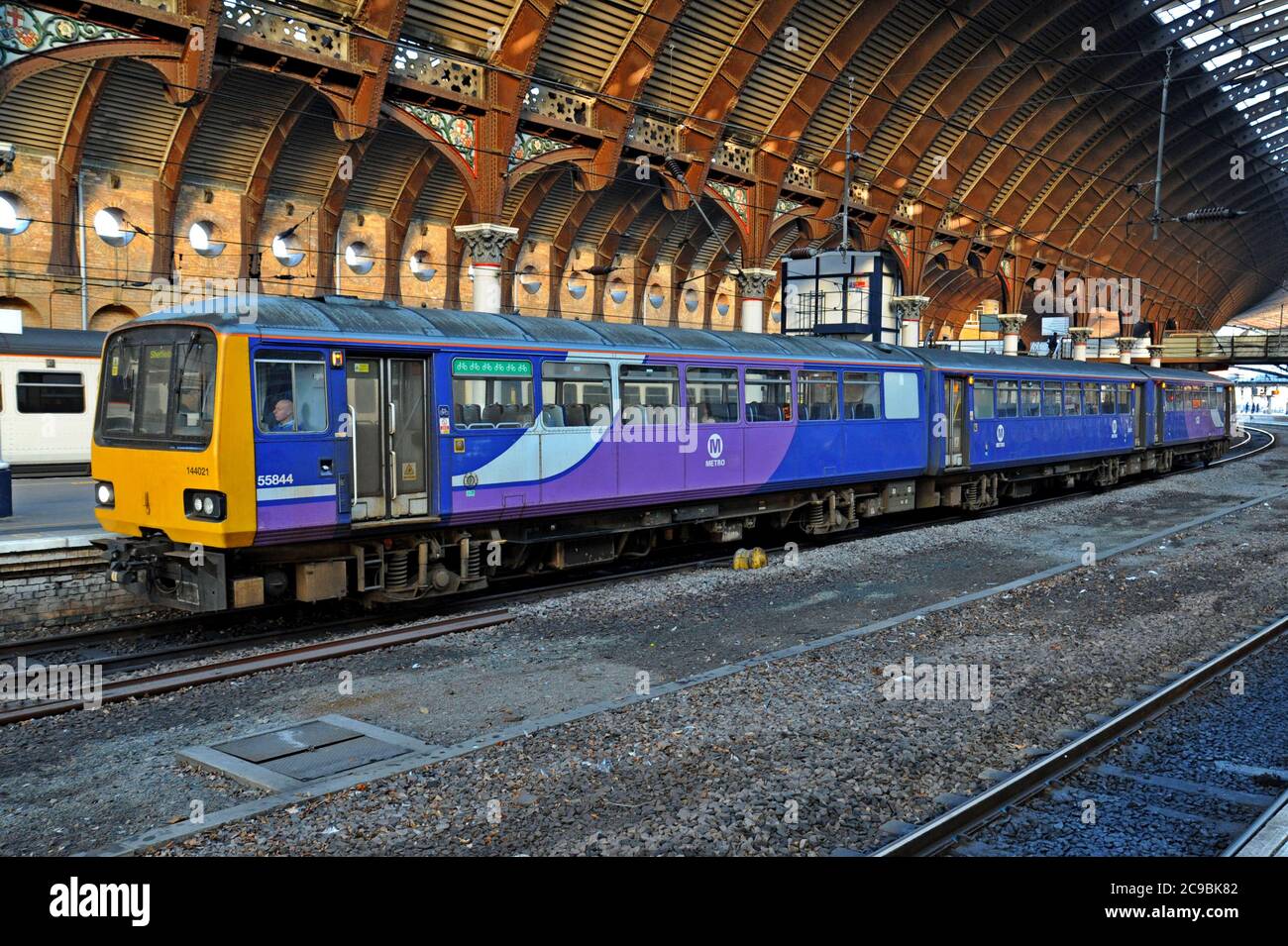 A 144 Pacer class DMU train No. 144021, based at Leeds Neville Hill ...