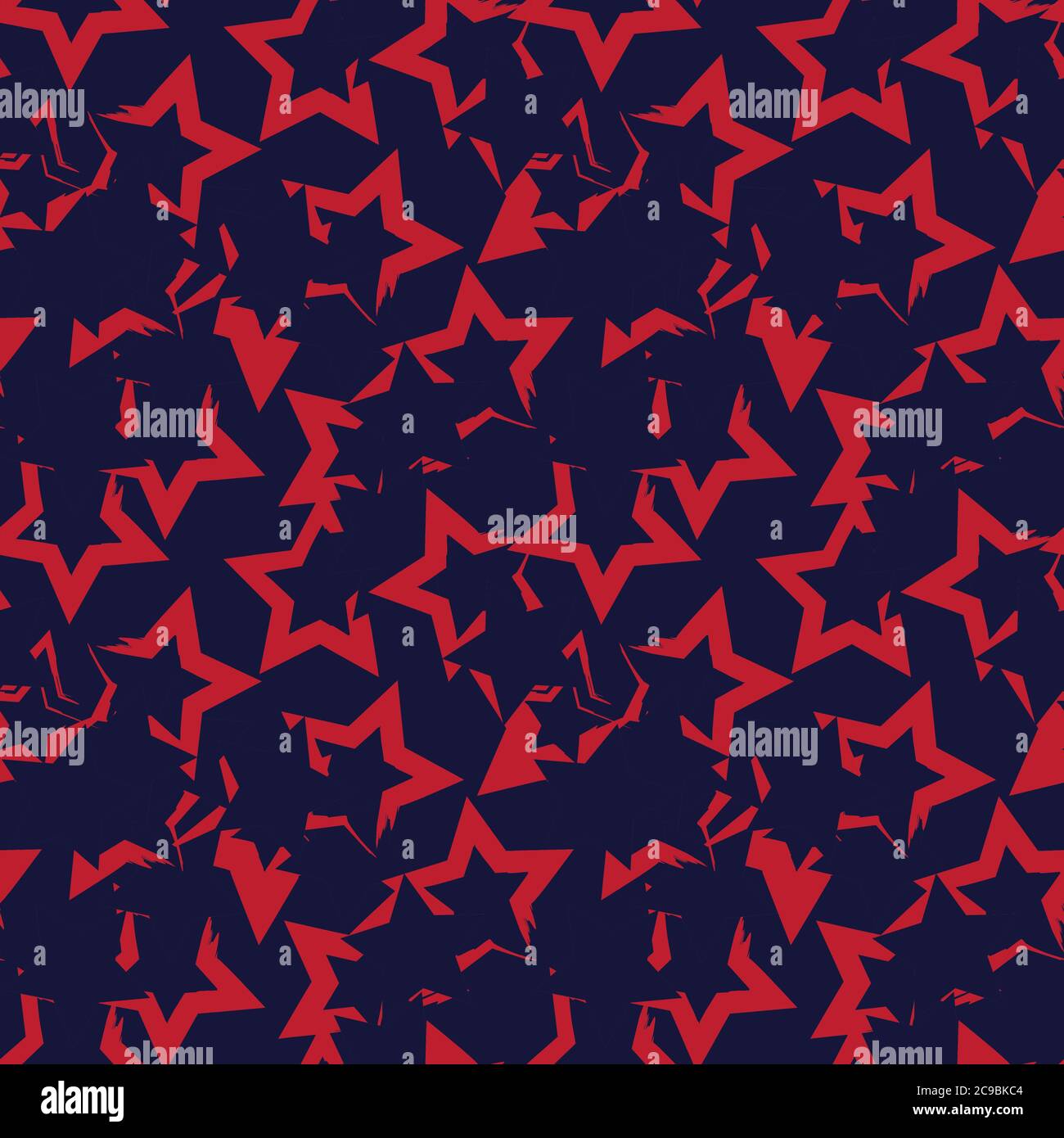 Stars brush stroke seamless pattern background for fashion textiles ...