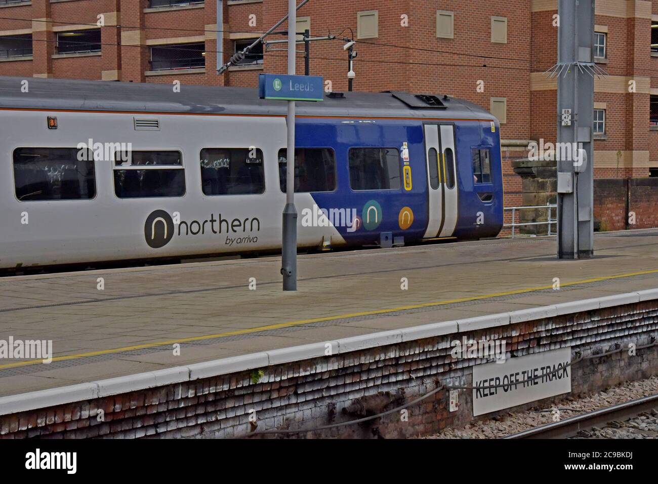 A Northern Trains Class 158 Express DMU at Leeds station Stock Photo ...