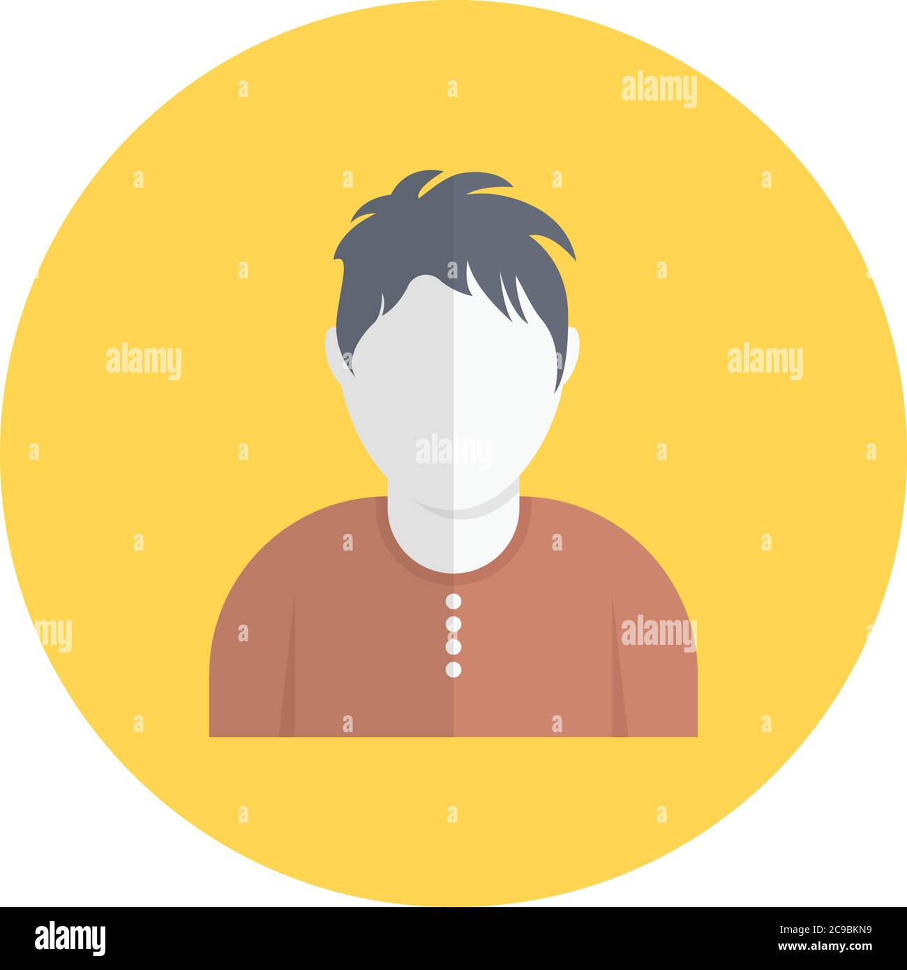 Very short hair male Stock Vector Images - Alamy