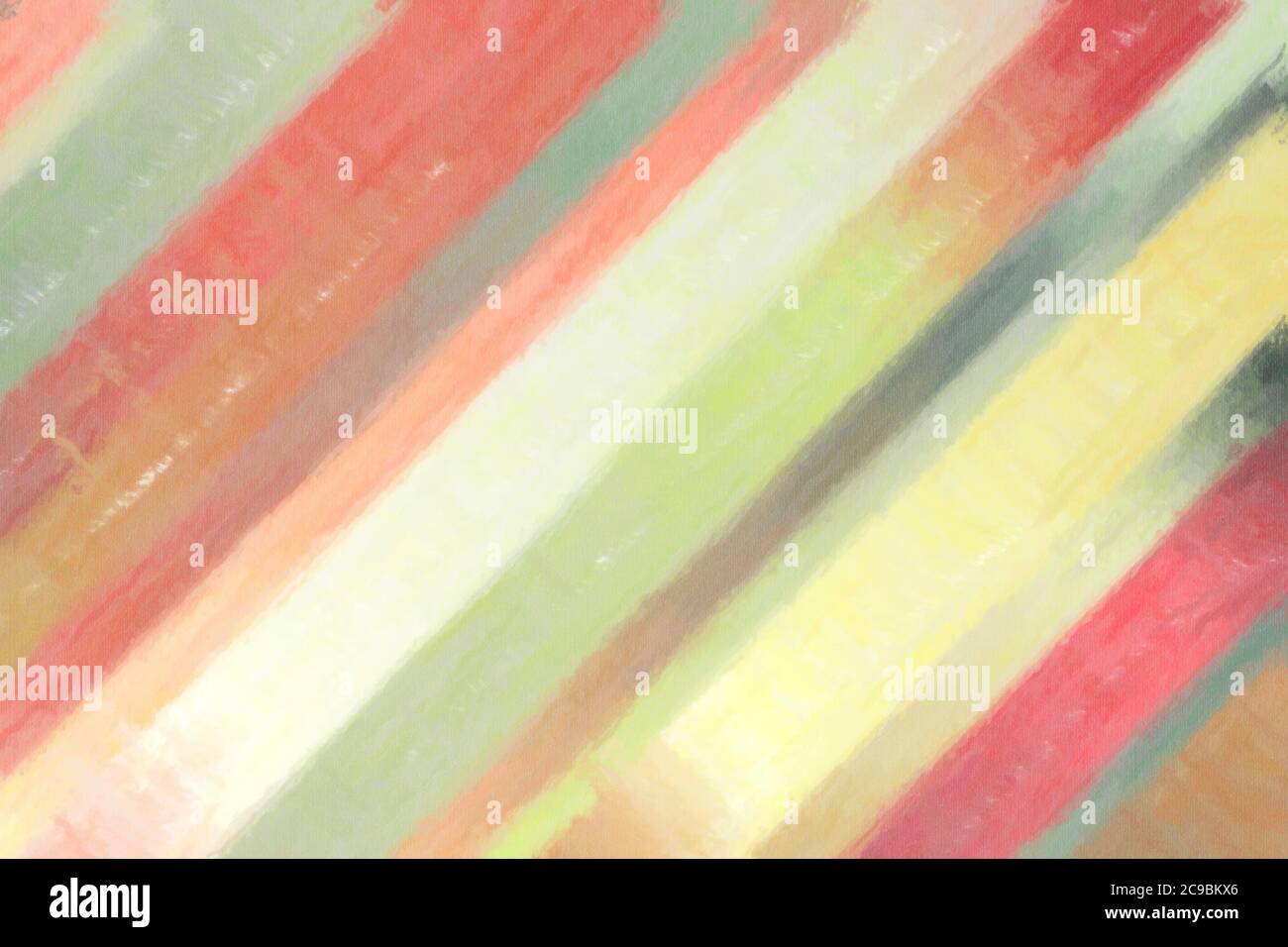 Green and red lines and stripes Long brush Strokes Pastel abstract ...