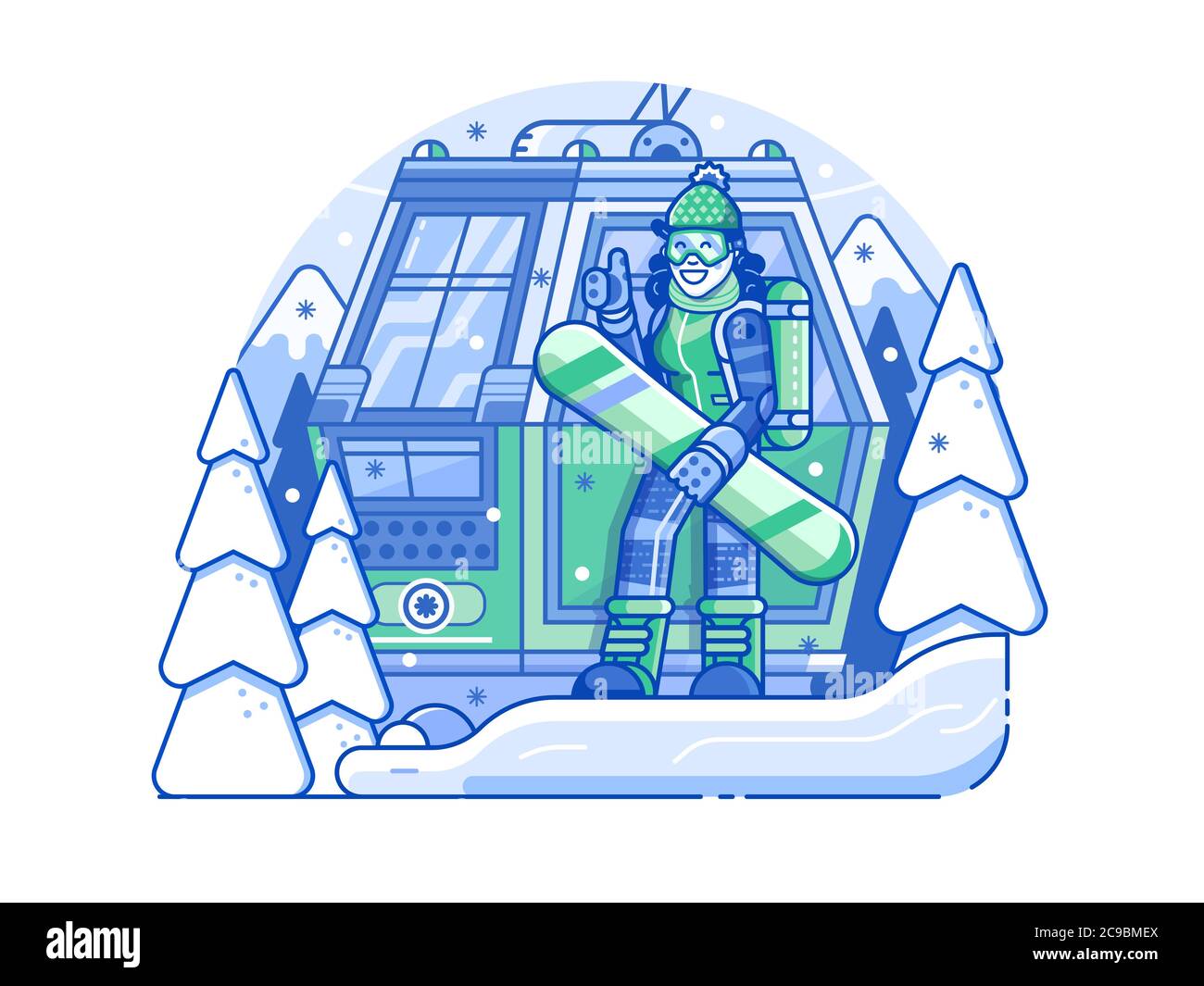 Girl snowboarding Cut Out Stock Images & Pictures - Alamy