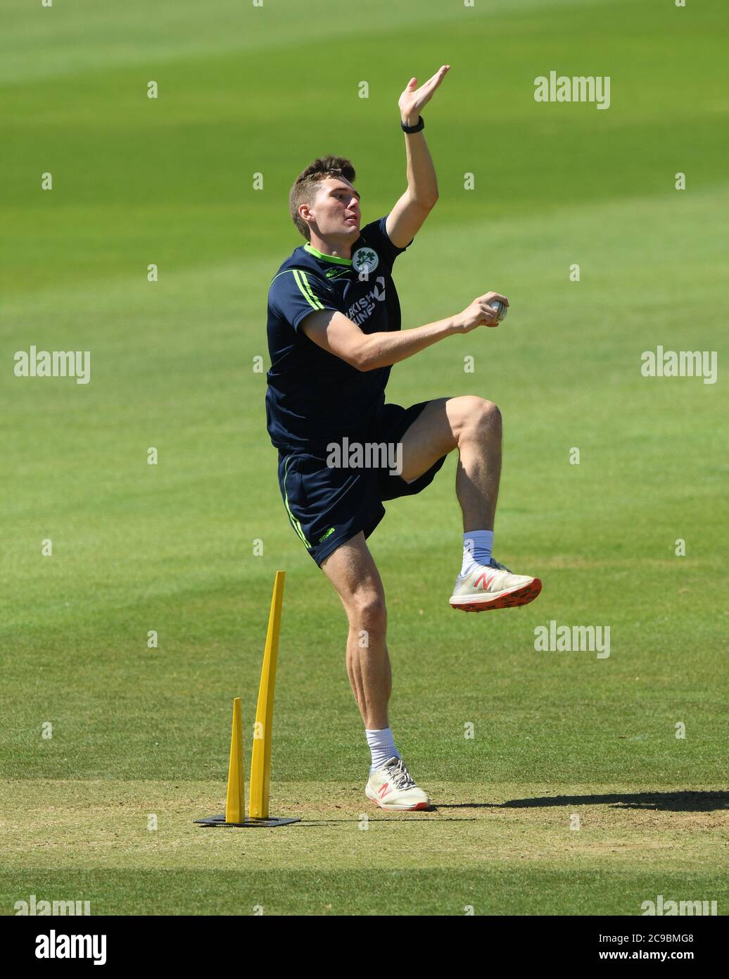 Ireland player Gareth Delany during a nets session at the Ageas Bowl ...