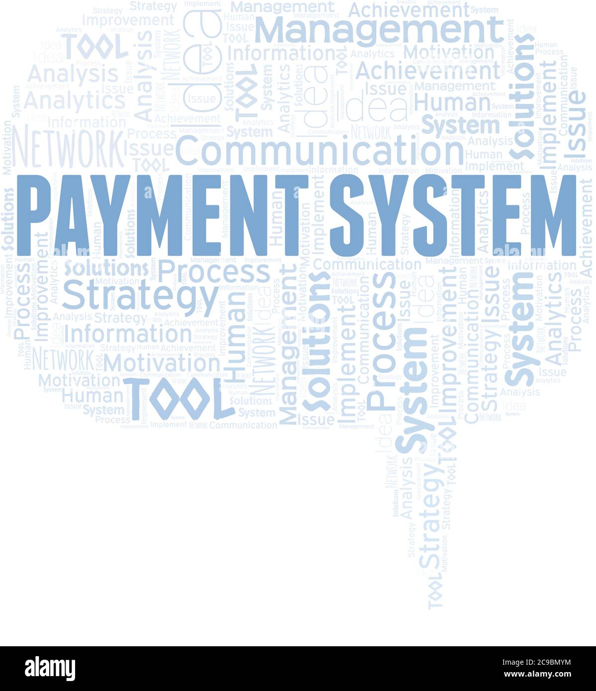 Payment System typography vector word cloud. Wordcloud collage made ...