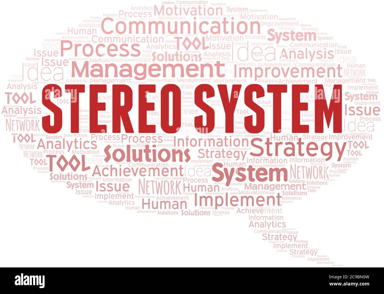 Stereo System typography vector word cloud. Wordcloud collage made with ...