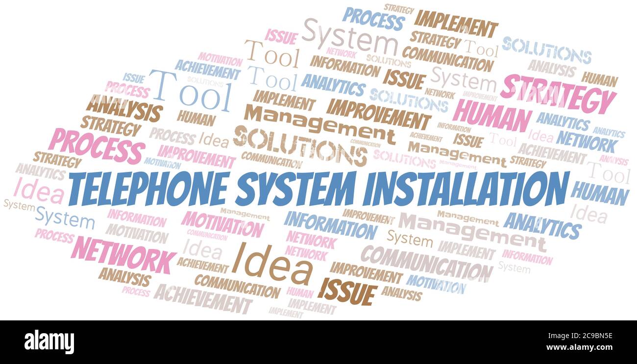 Telephone installation Stock Vector Images - Alamy