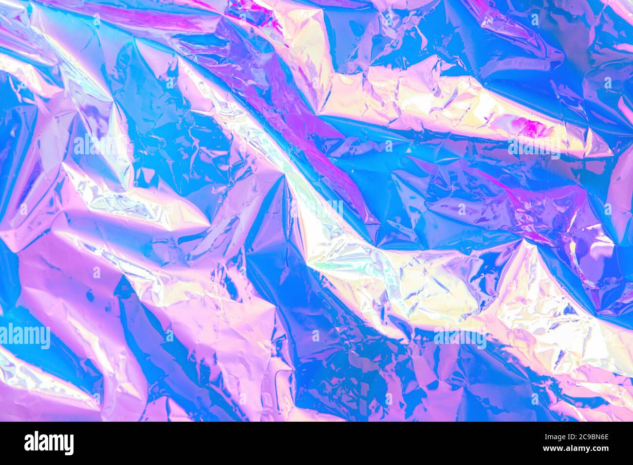 Blurred abstract Modern pastel colored holographic background in 80s ...