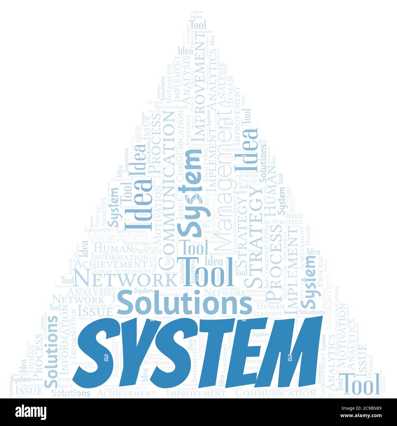 System typography vector word cloud. Wordcloud collage made with the ...