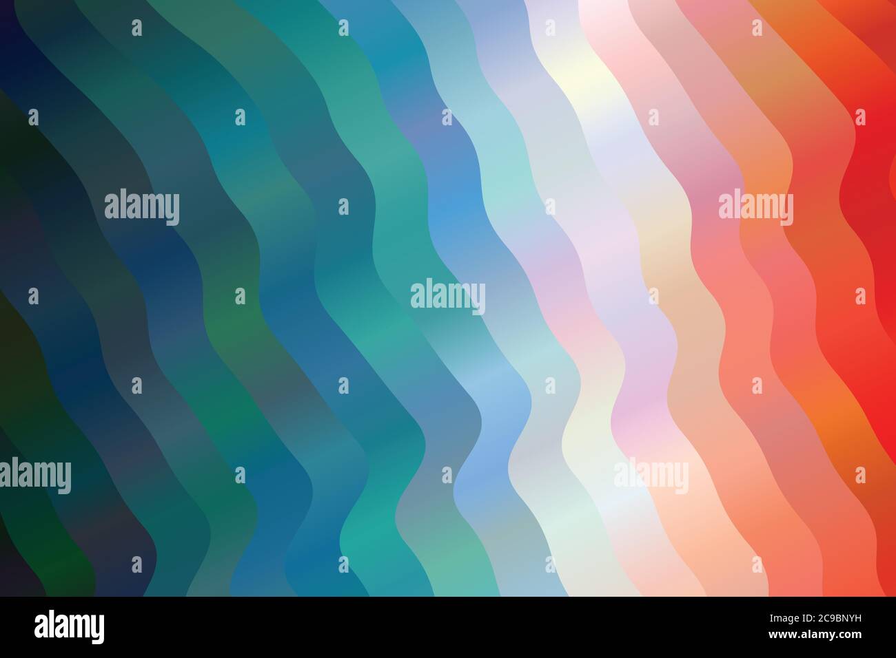 Blue and red waves vector background Stock Vector Image & Art - Alamy