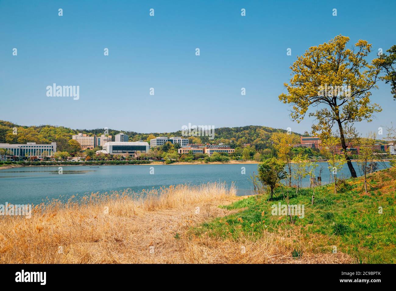 Cheonho lake park in Cheonan, Korea Stock Photo - Alamy