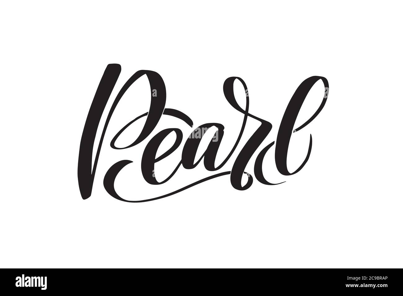 Vector calligraphy illustration isolated on white background Stock ...