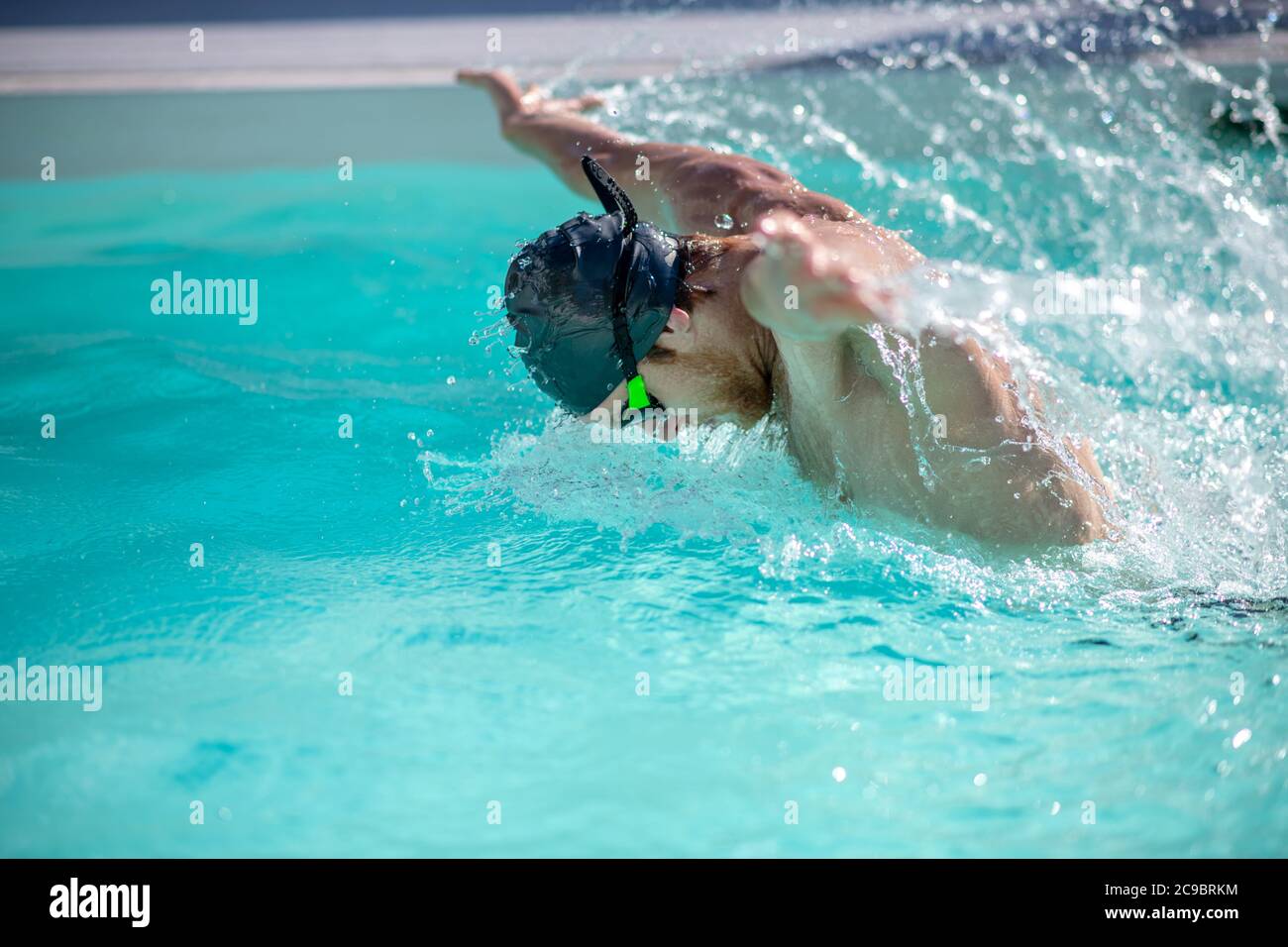 Swimmer breathing out hi-res stock photography and images - Alamy
