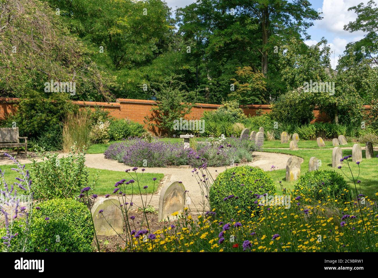 Tranquil burial ground and garden in an urban setting, attaching to the ...