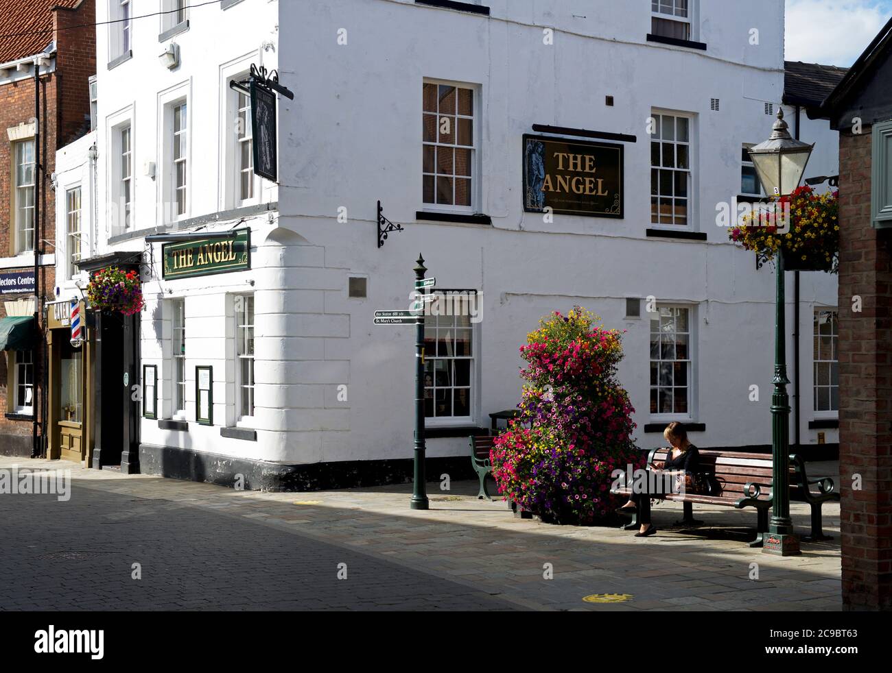 The Angel pub, Butcher Row, Beverley, East Yorkshire, England UK Stock ...