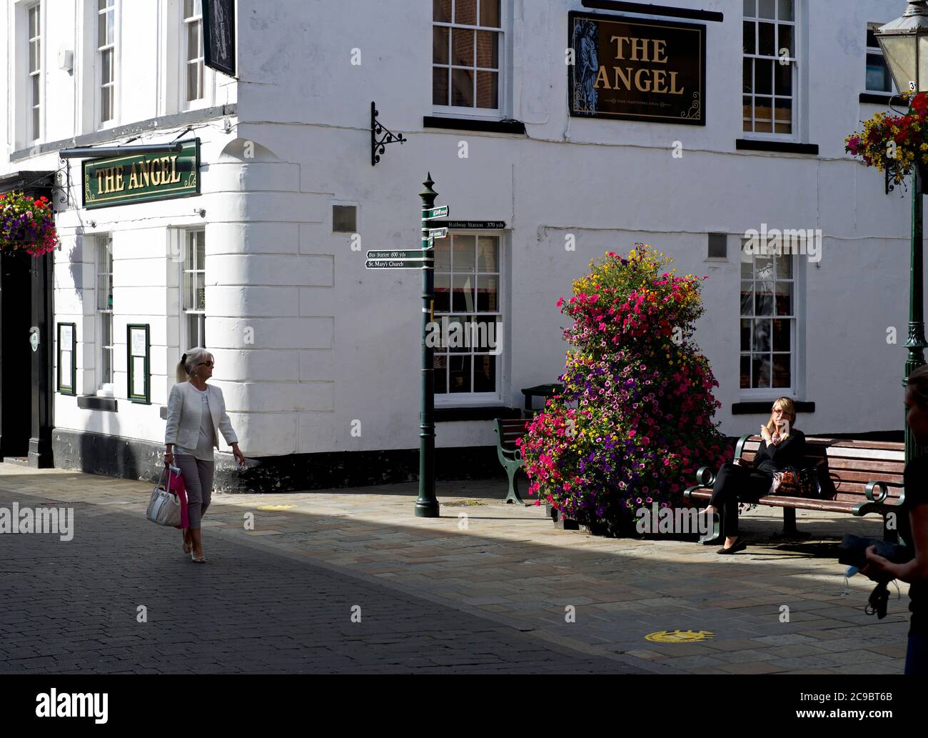 The Angel pub, Butcher Row, Beverley, East Yorkshire, England UK Stock ...