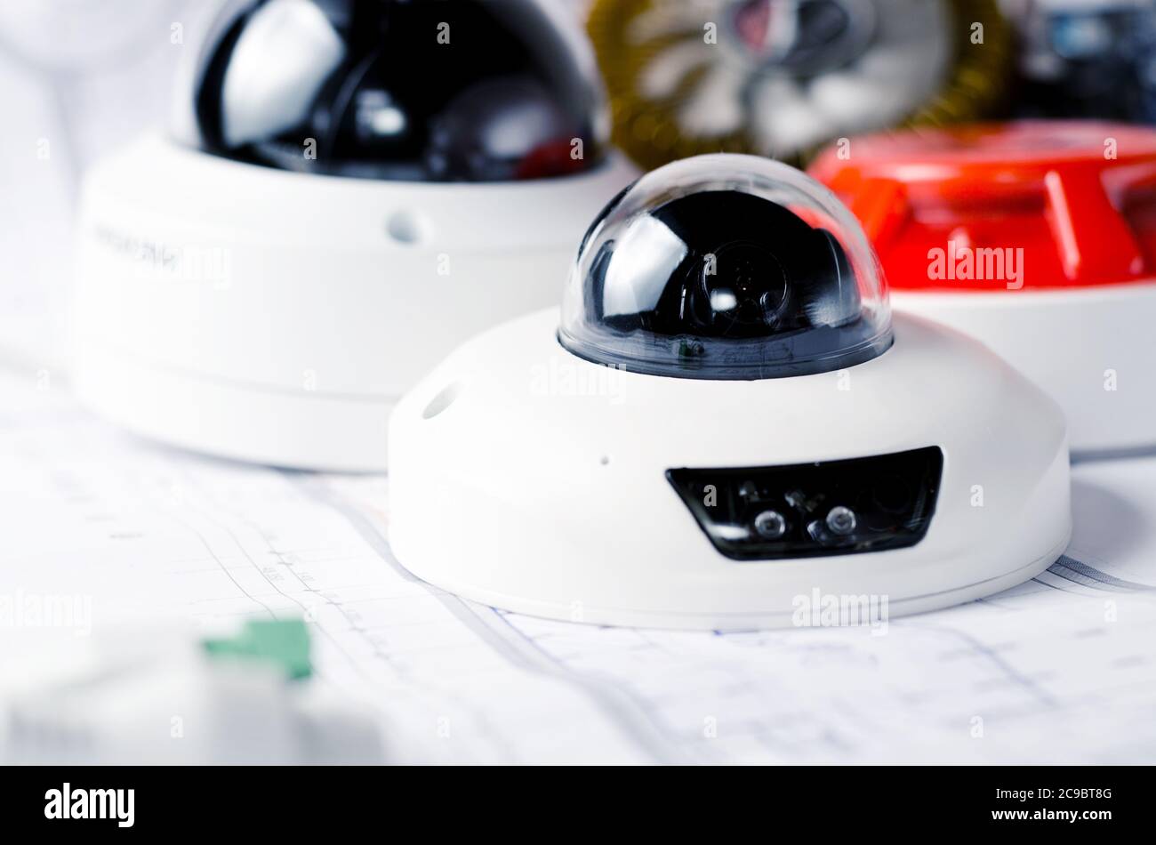 Cctv camera security system. Video securityt on a table. Good for ...