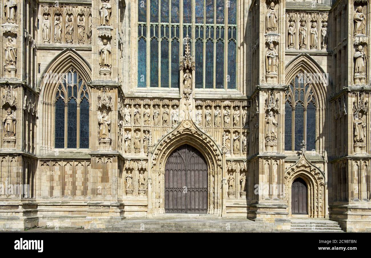 The west end of Beverley Minster, Beverley, East Yorkshire, England UK ...