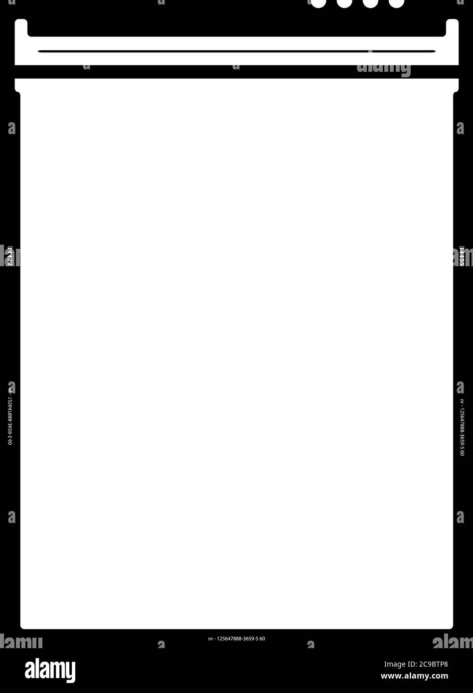 Empty frame of photographic analog film, camera film, grungy photo ...