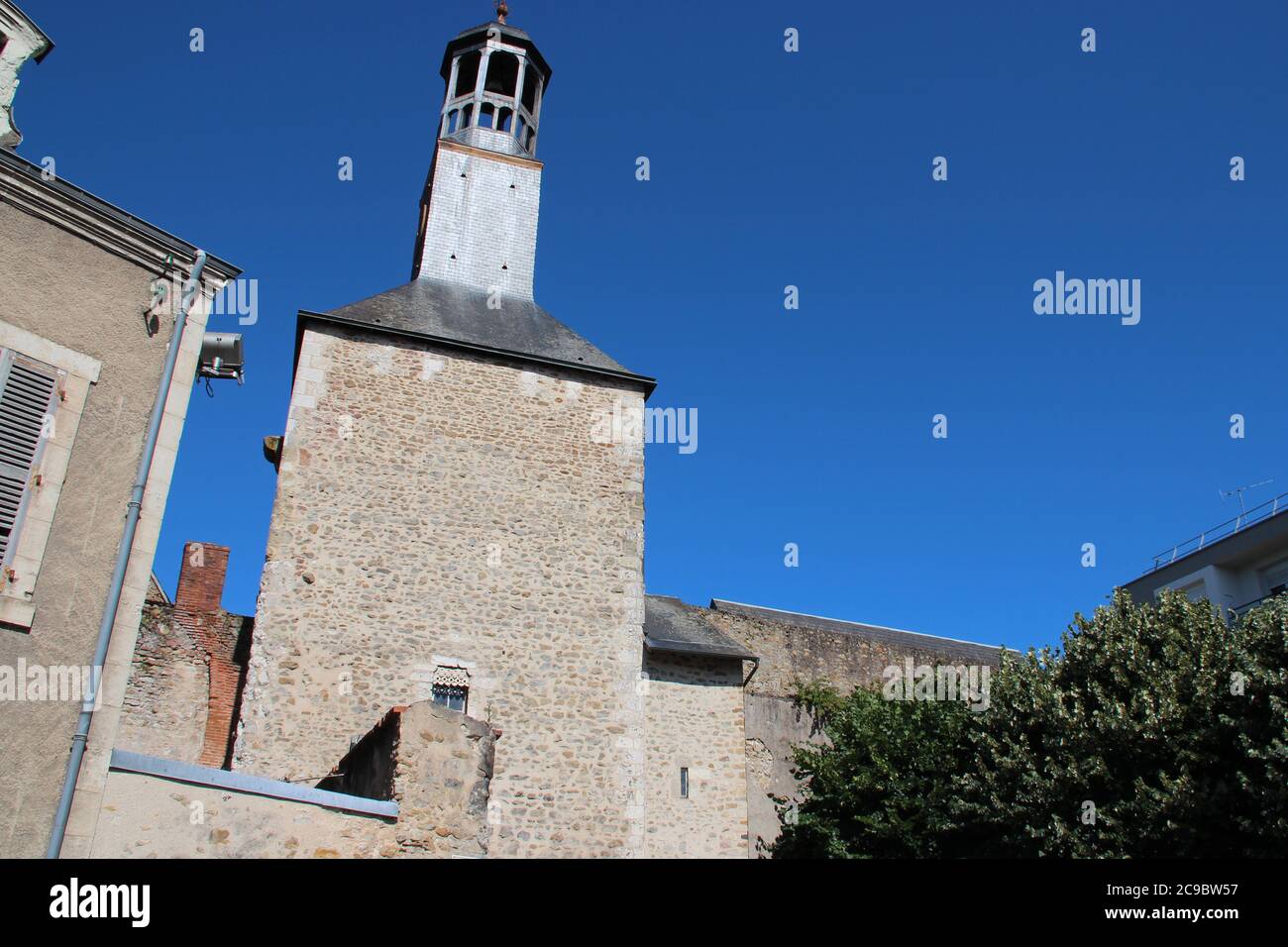 medieval belfry in vierzon in france Stock Photo - Alamy