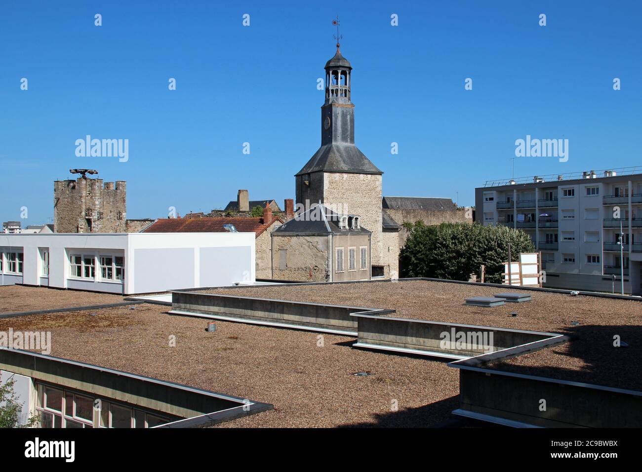 medieval belfry in vierzon in france Stock Photo - Alamy