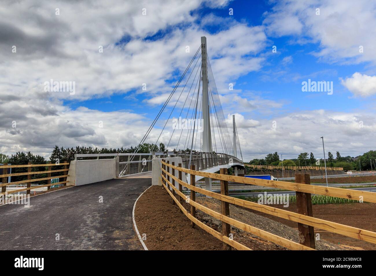 Steel footbridge hi-res stock photography and images - Alamy