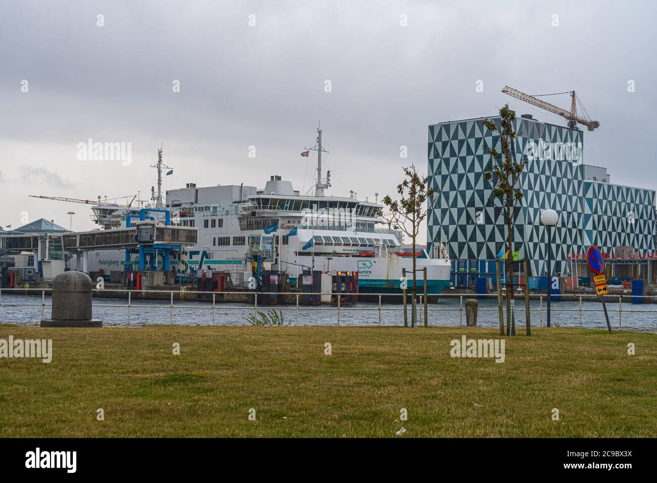 Helsingborg, Sweden - July 26, 2020: ForSea operates the route between ...