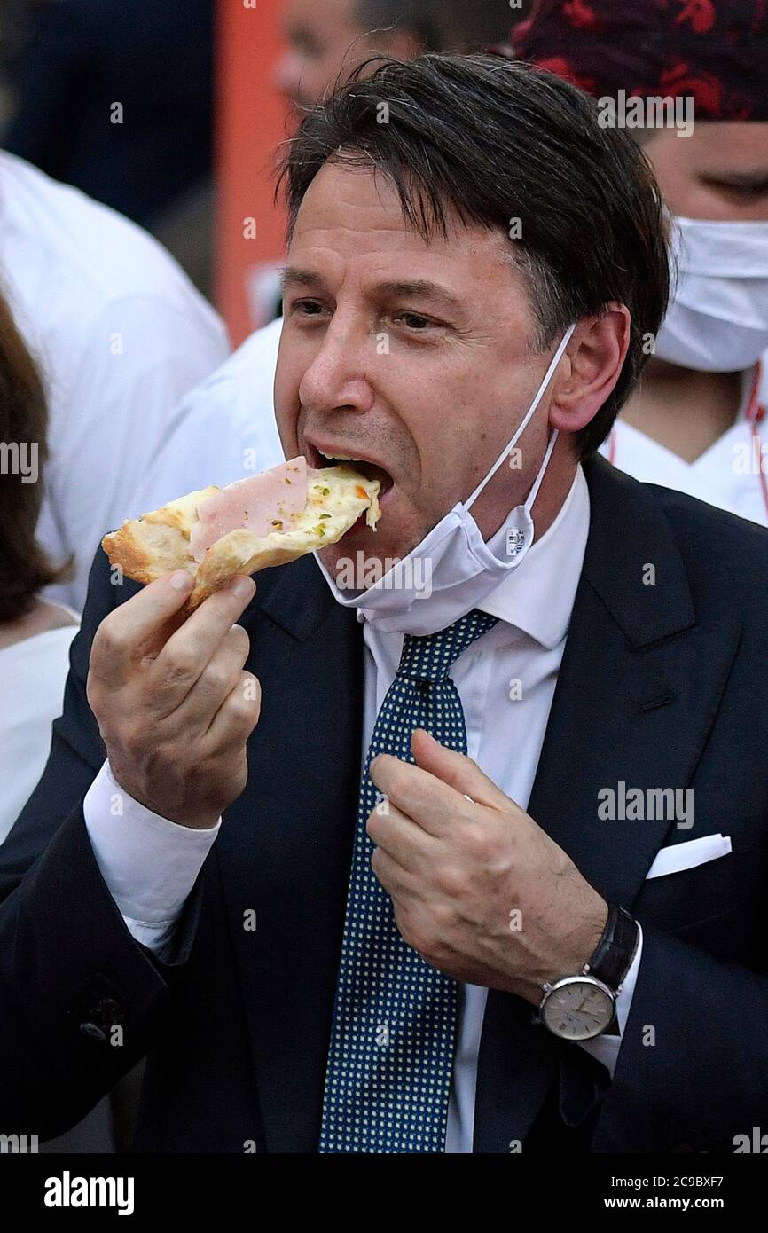 Rome, Italy. 29th July, 2020. Giuseppe Conte at the center during the ...