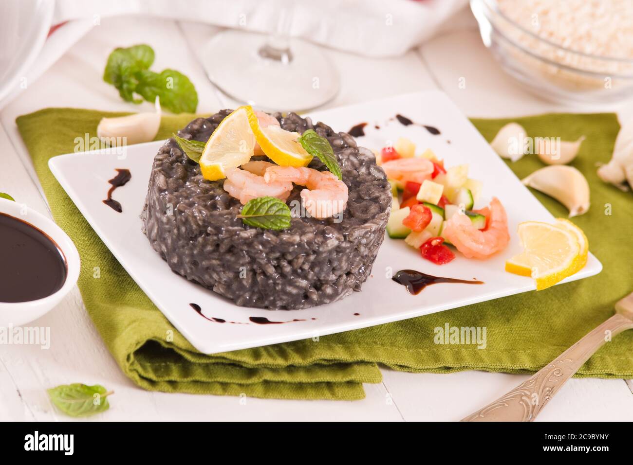 Squid risotto tomato hi-res stock photography and images - Alamy