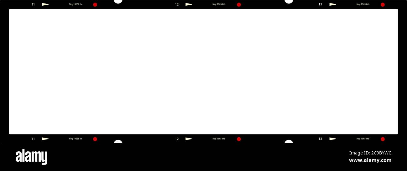 Empty frame of photographic analog film, camera film, grungy photo ...