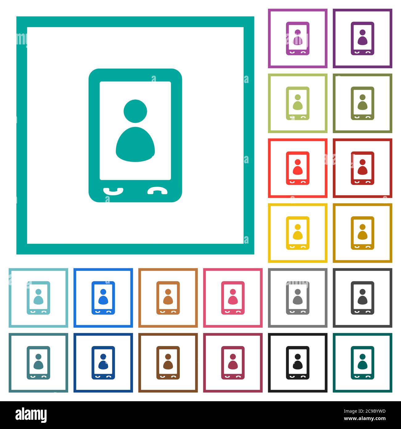 Multicolored profile icons Cut Out Stock Images & Pictures - Alamy