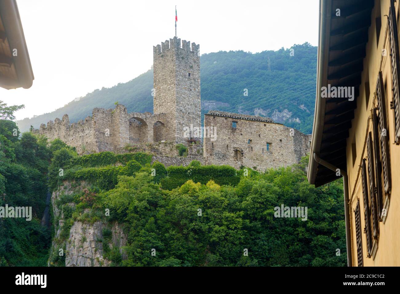 Breno, Brescia, Lombardy, Italy: historic town in the Oglio valley ...
