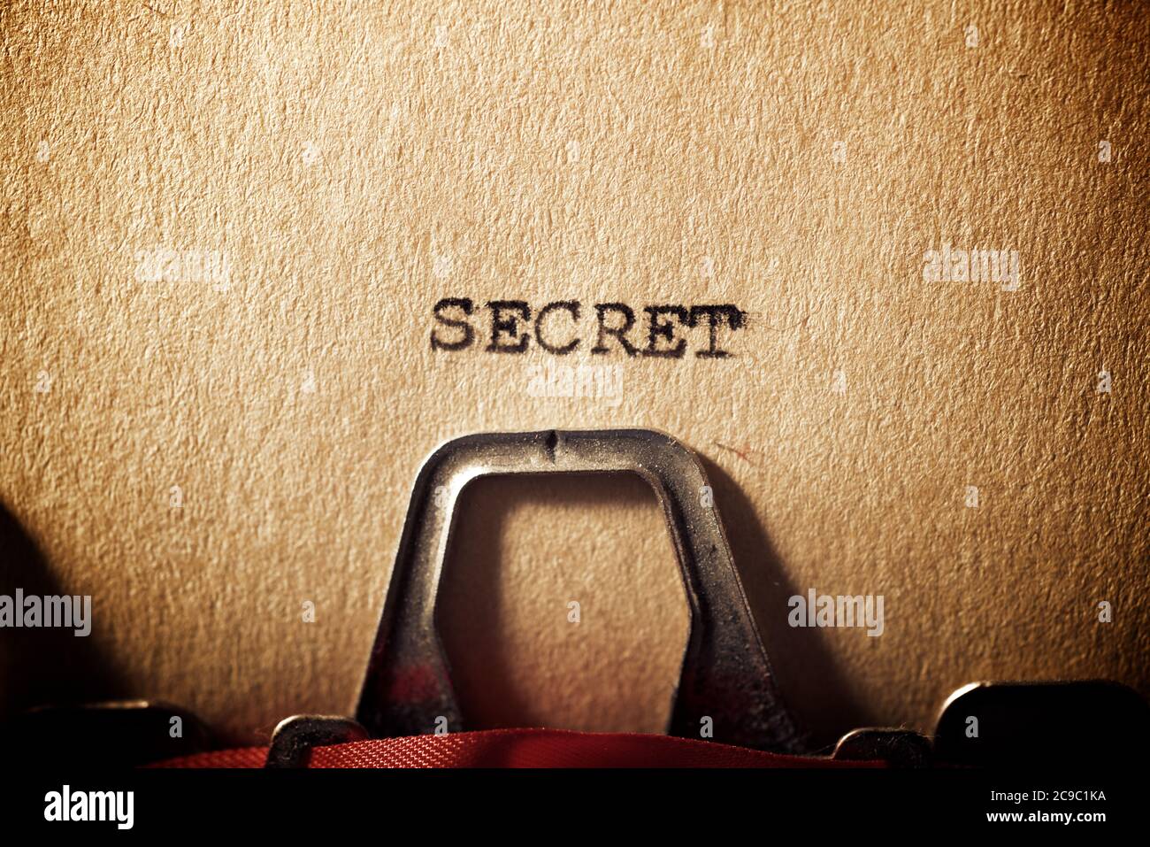 Secret word written with a typewriter Stock Photo - Alamy