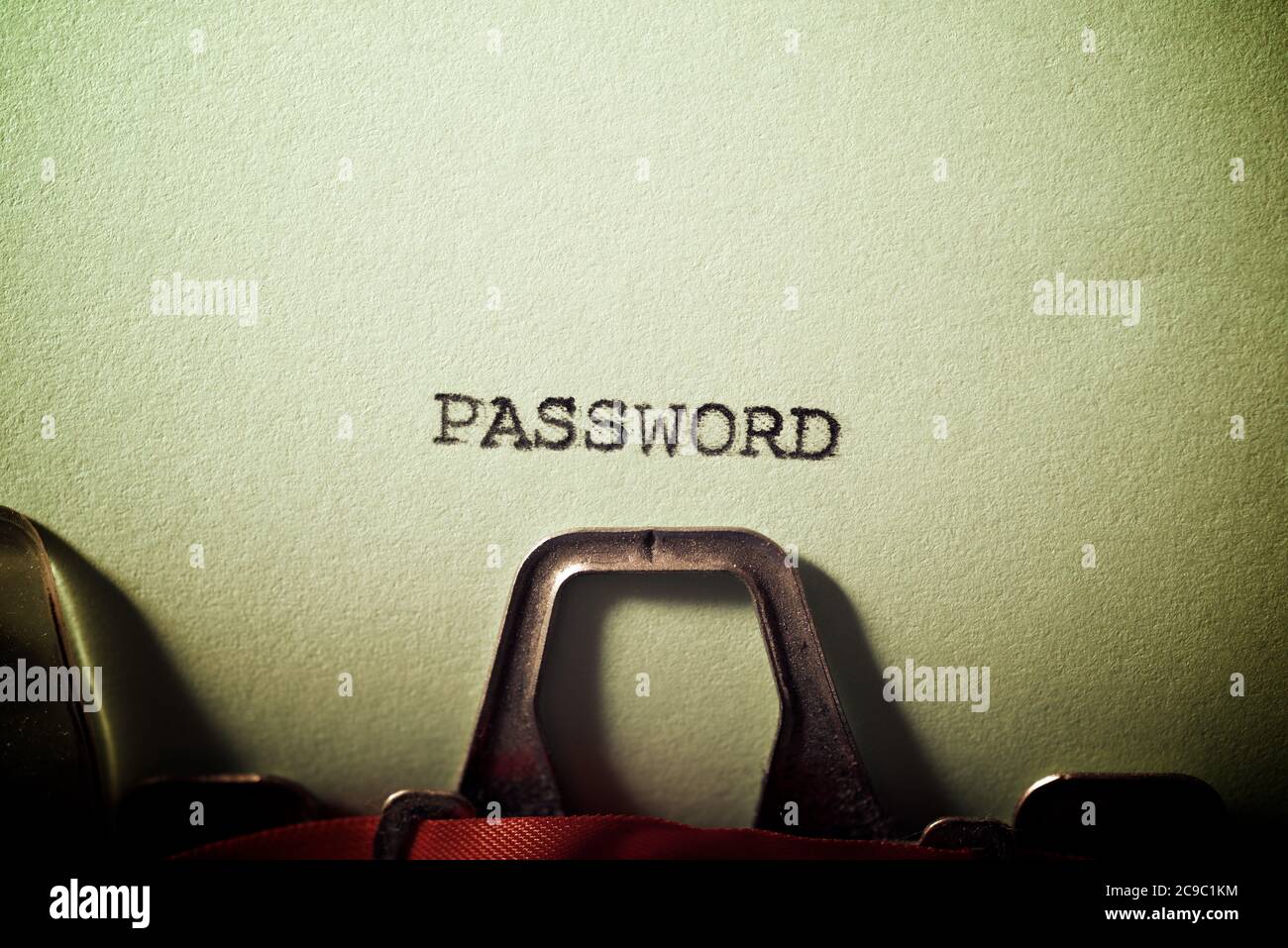 Password word written with a typewriter Stock Photo - Alamy