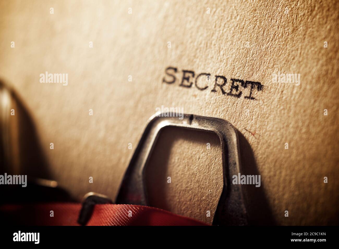 Secret word written with a typewriter Stock Photo - Alamy