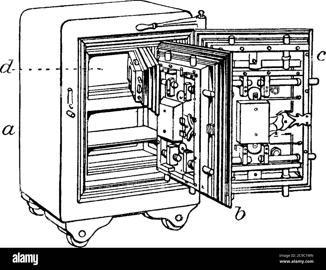 A typical representation of the, 'safe', left opened, considered as a ...