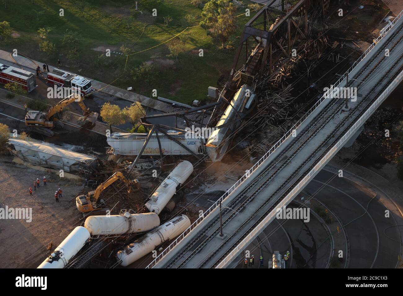 TEMPE, AZ - jJULY 29: A Union Pacific train destined for Phoenix ...