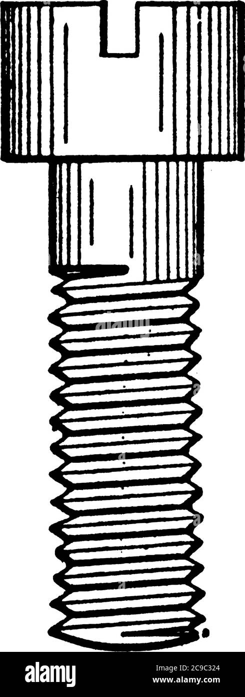 Machine Screw is a short, slender, sharp-pointed metal pin with a flat ...