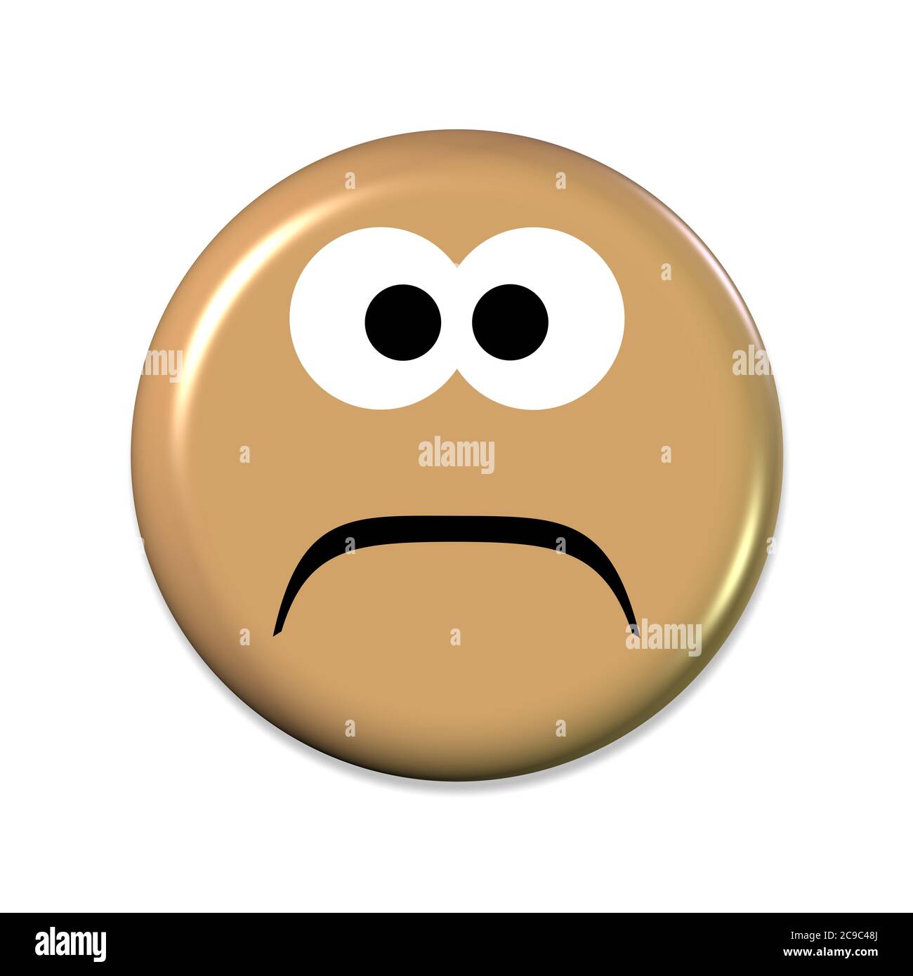 Emoji in a bad mood Stock Photo - Alamy