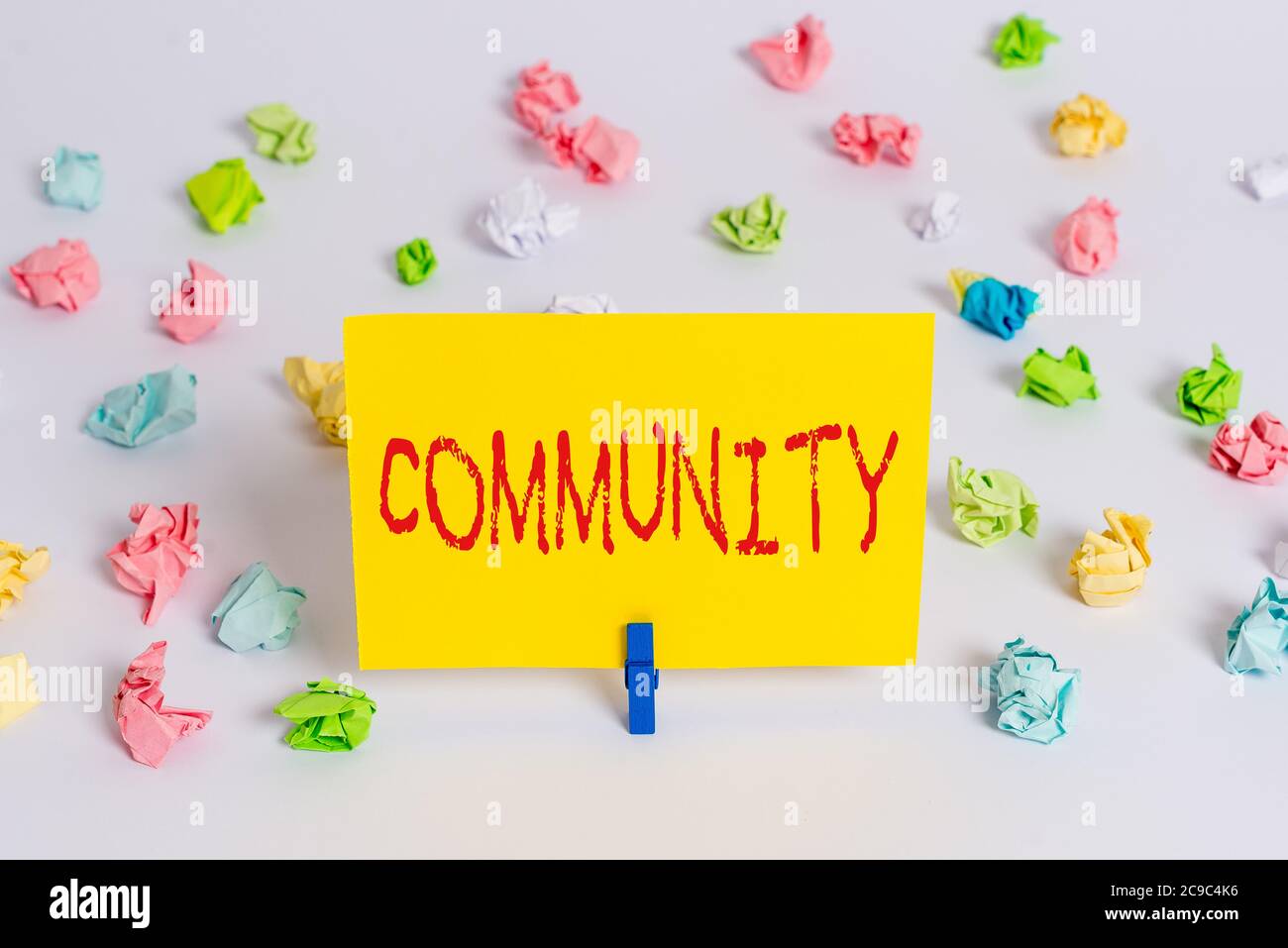 Handwriting text Community. Conceptual photo group of showing with a ...