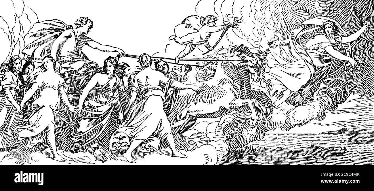 The picture depicts sun, rising, preceded by dawn, in the Greek ...