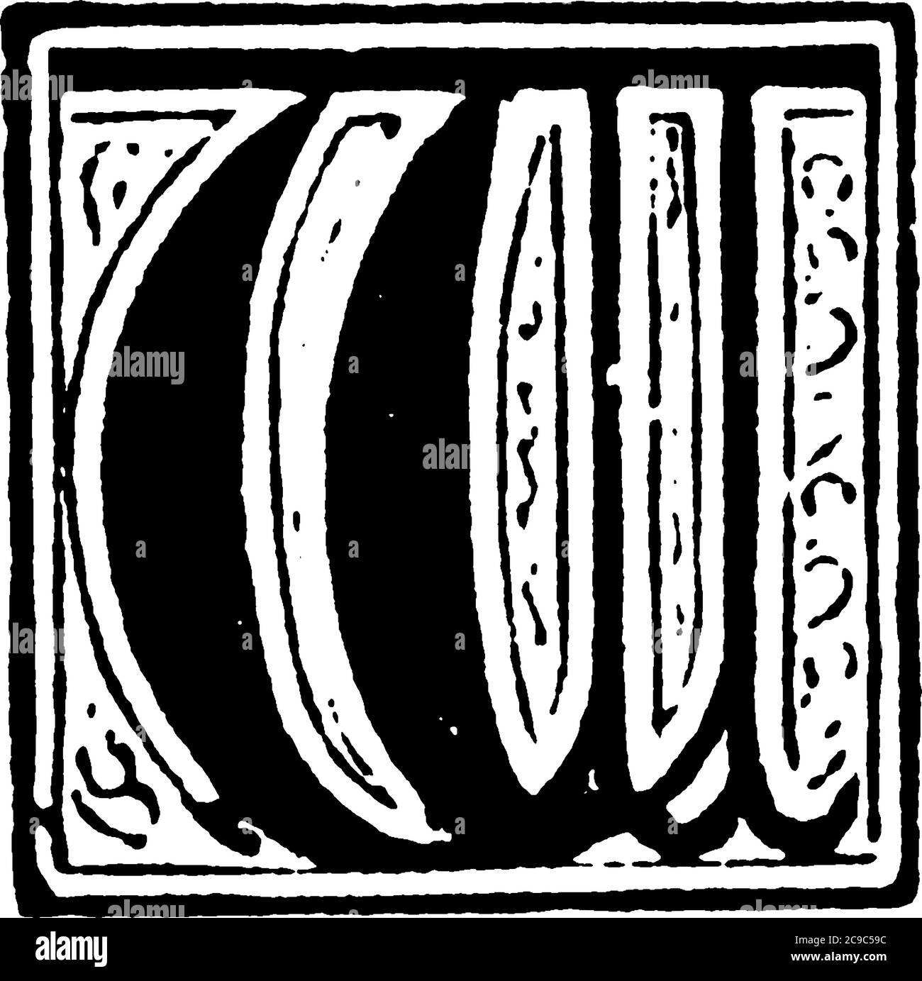 A typical representation of an alphabet 'capital-W', placed at the ...