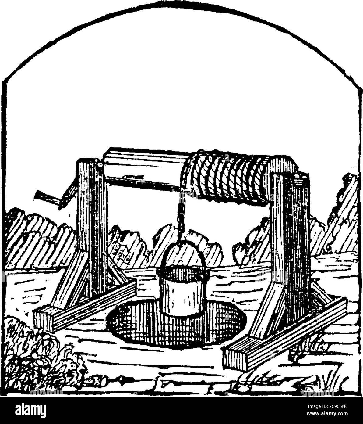 The windlass Stock Vector Images - Alamy